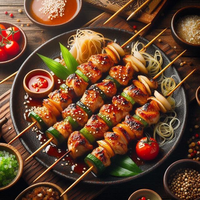 Yakitori: A Flavorful Journey Through Japanese Skewered Chicken.: royelfood